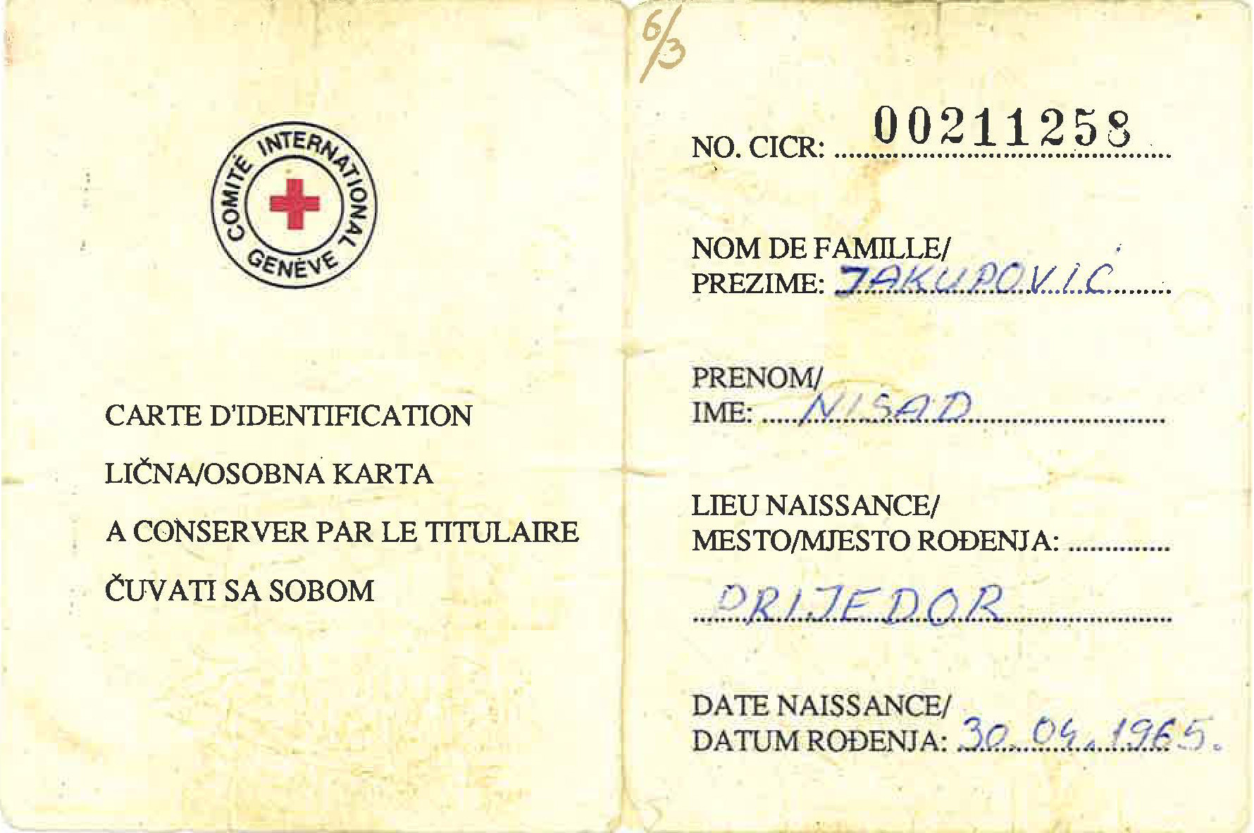 Holocaust Memorial Day Trust | Nisad ‘Šiško’ Jakupović