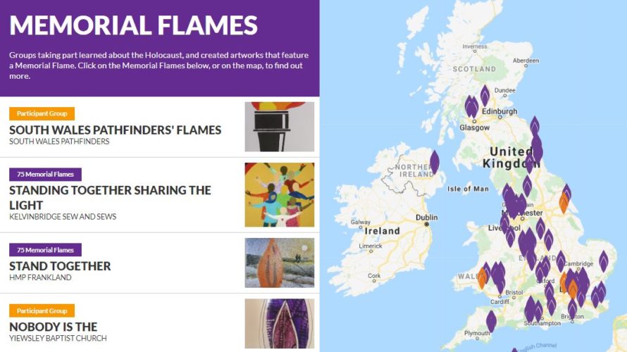 Holocaust Memorial Day Trust | 75 Memorial Flames